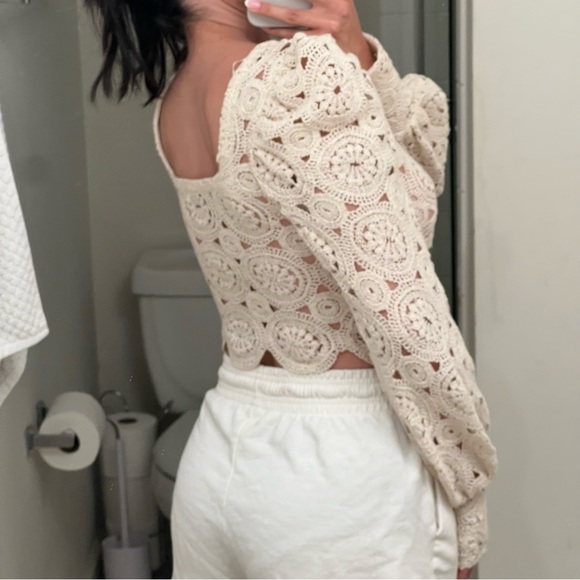 Zara | Tops | Zara Crochet Top | Poshmark